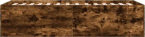 Rám postele kouřový dub 90 x 190 cm kompozitní dřevo 3280976