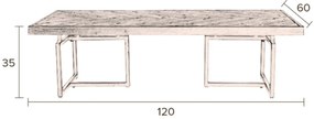 Černý dřevěný konferenční stolek DUTCHBONE Class 120 x 60 cm