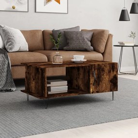 vidaXL Konferenční stolek 90 x 50 x 40 cm kompozitní dřevo [829488] Barva: kouřový dub