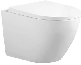 BPS-koupelny Závěsná WC mísa se SoftClose sedátkem HYD-4706, bílá