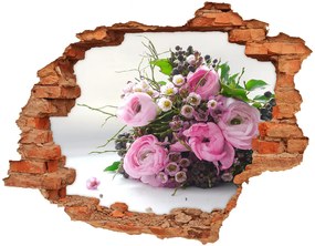 Wallmuralia Samolepící díra nálepka Kytice růží 90x70 cm