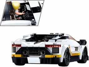 Sluban Model Bricks M38-B0957 Bílý italský sporťák / LEGO - kompatibil