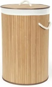 Compactor Bamboo Bambusový koš na prádlo s víkem - kulatý přírodní / 4