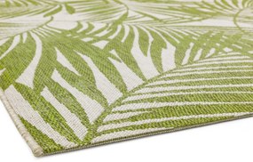 Zelený  koberec Granton Green Palm Rozměry: 66x240 cm
