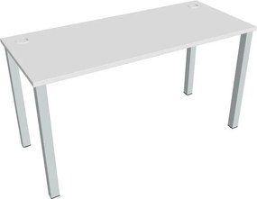Kancelářský pracovní stůl Hobis UE 1400, deskaakát, bílá RAL 9016