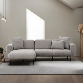 Hanah Home Rohová pohovka SIDE světle šedá levá