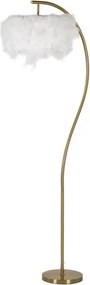 Stojací lampa Semi Arc 170 cm bílá/zlatá