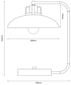 Brilagi - LED Stolní lampa FLAMENGO 1xE27/60W/230V béžová