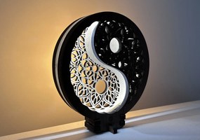 Li-Go "Jin Jang" lampa 20x22cm provedení povrchu: ořech