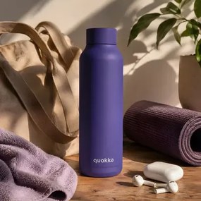 QUOKKA Termoláhev Solid tmavě modrá / Nerezová / Dvouplášťová / 630 ml