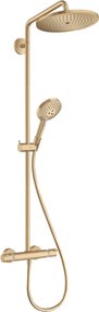Hansgrohe Croma Select S, Showerpipe 280 1jet EcoSmart 9 l/min s termostatem a ruční sprchou Raindance Select S 120 3jet, kartáčovaný bronz, HAN-26891140