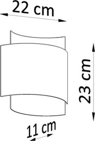 Nástěnné svítidlo SOLLUX Impact G9 1x40W bez zdroje SL.0858 černá