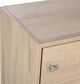 HOMCOM Víceúčelová skříň se 3 policemi a 3 dveřmi pro domov, ložnici, obývací pokoj nebo kancelář, 48x34x100cm