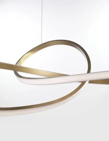 LED lustr Fusion 72 zlaté