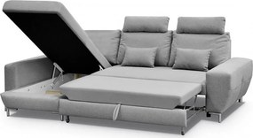 Casarredo - Komfort nábytek Rohová sedací souprava FAUNA I rozkládaci s úložným prostorem, výběr látek SK2 | potah: melva 33,Umístění rohu: roh na pravé straně
