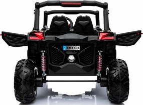 LEAN CARS Akumulátorové auto Jeep XMX603 4x4 s MP4 panelem, černé