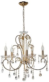 Candellux Lustr na řetězu AURORA 5xE14/40W/230V 35-08575