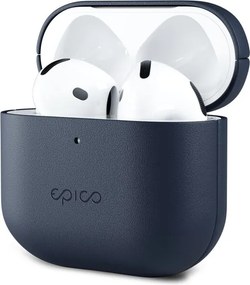 Epico kožený kryt pro Airpods 4/Airpods 4 (ANC) modrý Modrá