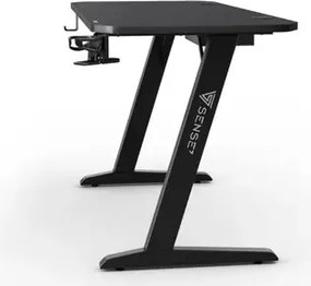 SENSE7 Nomad Basic černá / Herní stůl / 140 x 60 cm