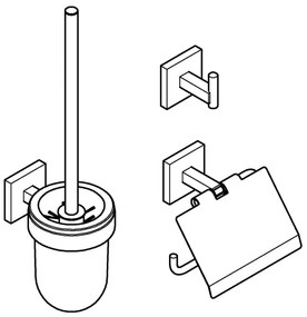 GROHE 41123DC0 - Sada doplňků START CUBE nerez