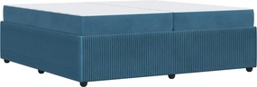 Rám postele Modrá 200 x 200 cm textil 3398442