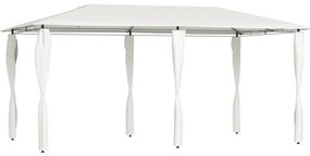 Altán s krytými sloupky 2,98 x 5,3 x 2,59 m krémový 160 g/m² 313617