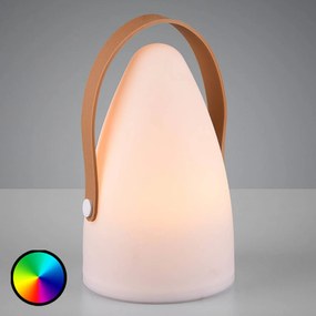 Venkovní ozdobná lampa Haiti s baterií RGB