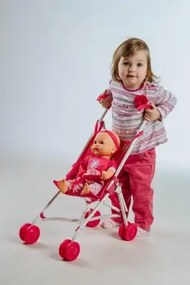 TEDDIES Kočárek pro panenky golfové hole / Skládací / Kov/plast / 27x5