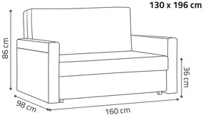 FN Rozkládací křeslo Vivian Mel III černá/jungle