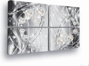 Obraz 120x80 Diamantový křišťálový lesk, luxusní, elegantní abstrakce