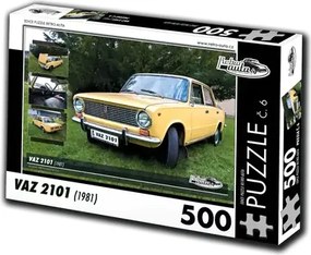 RETRO-AUTA Puzzle č. 6 VAZ 2101 (1981) / 500 dílků / 48 x 36 cm