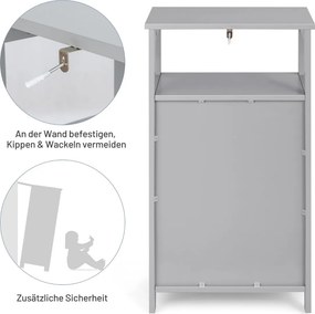 Costway Koupelnová skříňka multifunkční volně stojící police – 45 × 30 × 84 cm