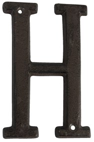 Nástěnné kovové písmeno H - 13 cm