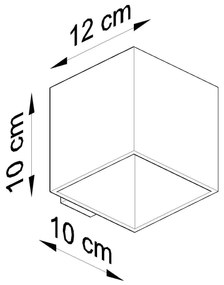 Nástěnné svítidlo QUAD beton