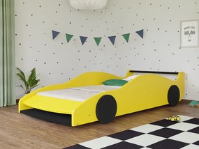 Benlemi Dětská auto postel ve tvaru FERRARI F40 80x160 cm Zvolte barvu: Tmavě šedá - transparentní