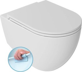 Isvea Infinity závěsná WC mísa 36,5 x 53 cm Rimless keramika bílá 10NF02005