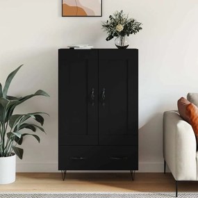 vidaXL Skříň highboard 69,5 x 31 x 115 cm kompozitní dřevo [830319] Barva: Černá