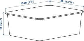 NOJIG Organizér, plast/béžová, 20x25x10 cm