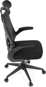 Ergonomická kancelářská židle ALEXANDRE - černá síťovina