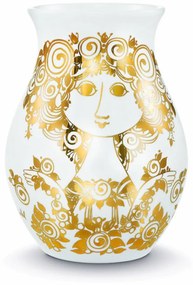 Porcelánová váza Rosalinde gold H26, Bjorn Wiinblad Dánsko