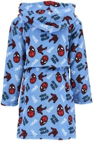 Dětský / chlapecký coral fleece župan s kapucí Spidey, EU 98 Modrá