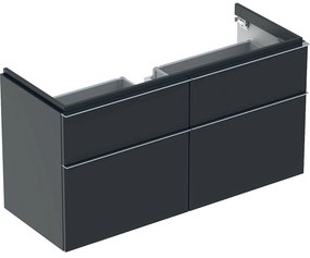 Geberit iCon - Skříňka pod dvojumyvadlo 1200 mm, 4 zásuvky, lávová 841421000