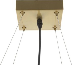 Závěsný lustr Japany 45 cm zlatý/bílý