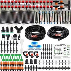 Kapková Závlaha 40 M 10 M Kapková Zavlažovací Sada Systém Pro Zahradu