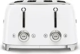 SMEG TSF03WHEU bílá / Topinkovač / 2000 W / 4 sloty / 4 topinky / 6 st