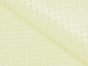 Biante Dětský povlak na polštář Minky 3D puntíky MKP-043 Pastelově žlutozelený 60 x 60 cm