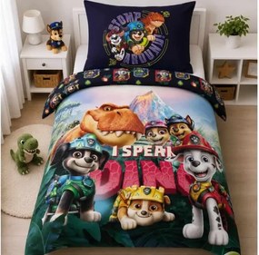 Carbotex Povlečení Tlapková Patrola Ve světě dinosaurů 140x200, 70x90 cm