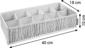 TESCOMA Organizér na ponožky a spodní prádlo FANCY HOME 40 x 18 x 10 cm, smetanová