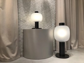 Designová lampa Brokis Bonbori Large PC1165 Povrch Montury: měděná metalická, Barva skla: Hnědá kouřová - transparentní sklo, Povrchová úprava skla: CASAMBI CBU-TED