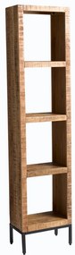 Invicta Dřevěná knihovna IRON CRAFT 180x40 cm mango 42375